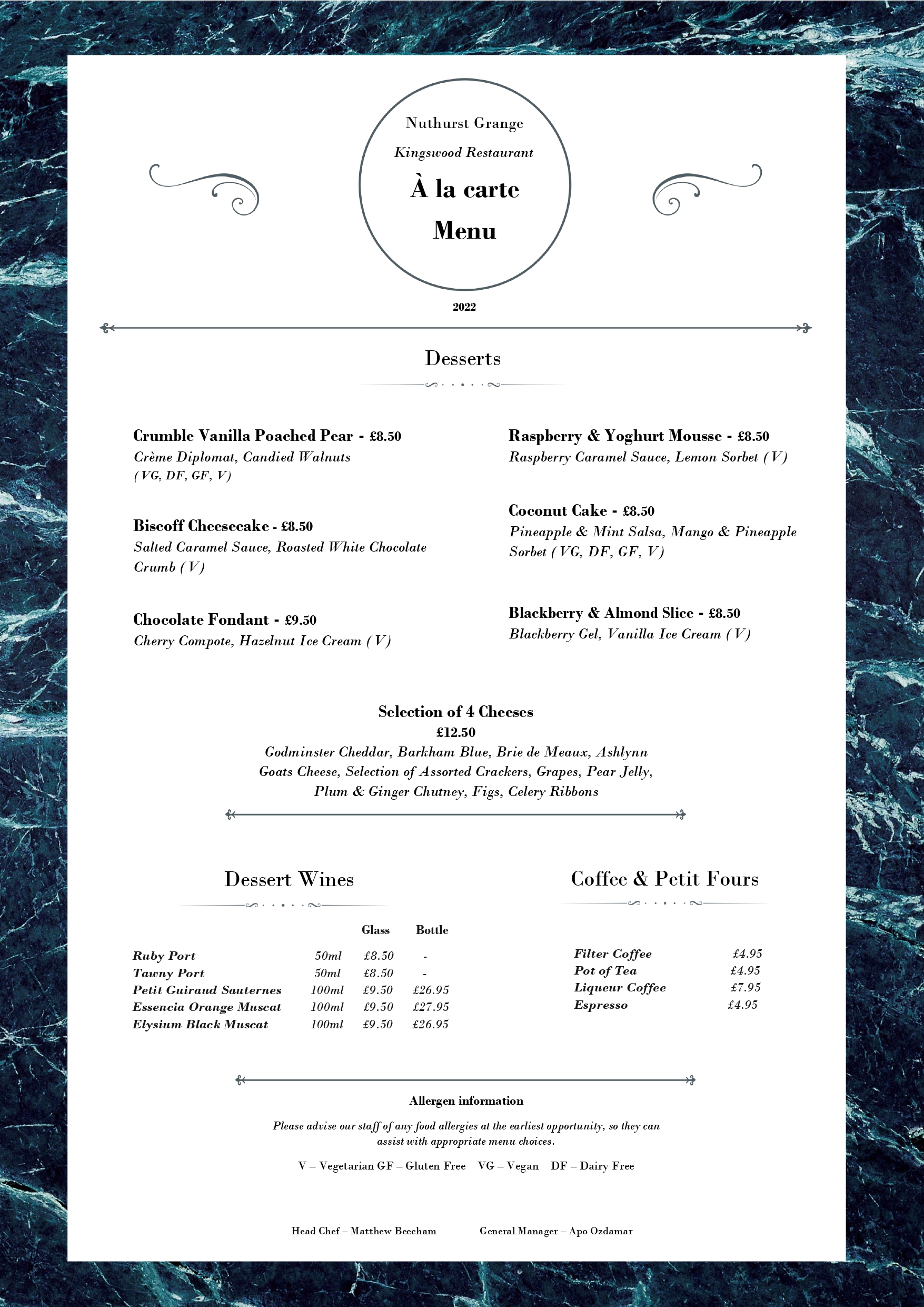 Restaurant - Nuthurst Grange Country House Hotel & Restaurant