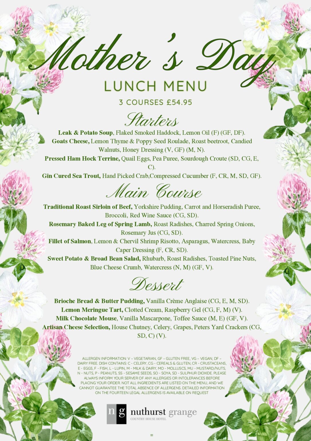 Celebrate Mother’s Day at Nuthurst Grange (Sun, 15 Mar 2026) - Nuthurst ...